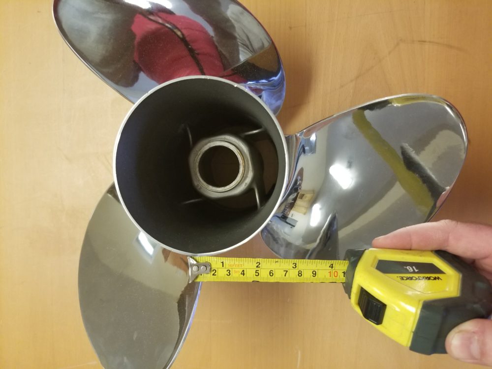 Mercury Enertia 48-8M0095889 14 3/4" 16P RH 3 Blade Prop Propeller ...