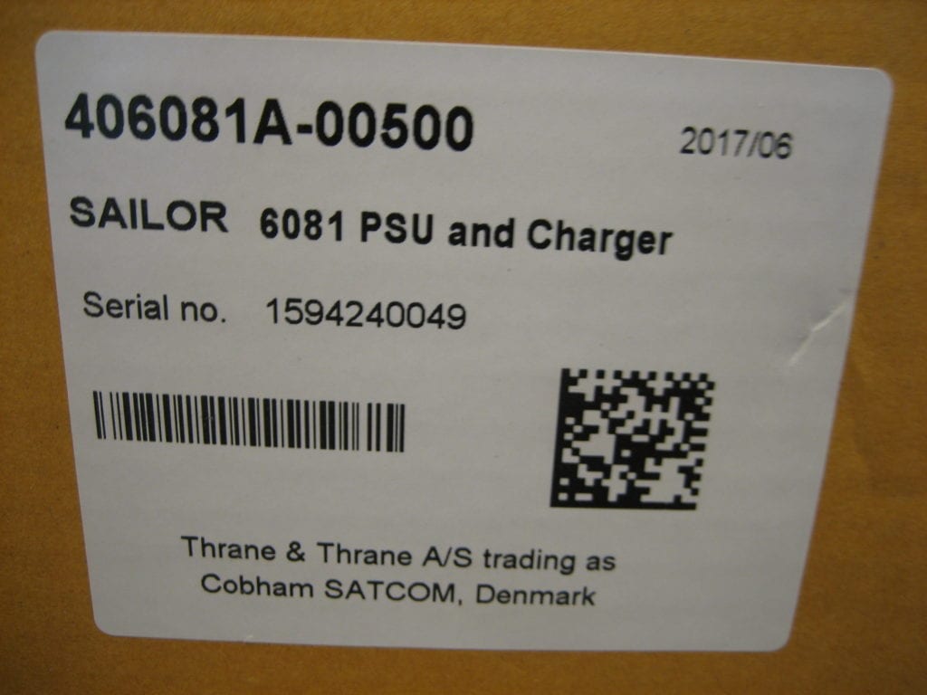 SAILOR 6081 AC-DC Power Supply With Charger and Wall Tray - NEW IN BOX ...