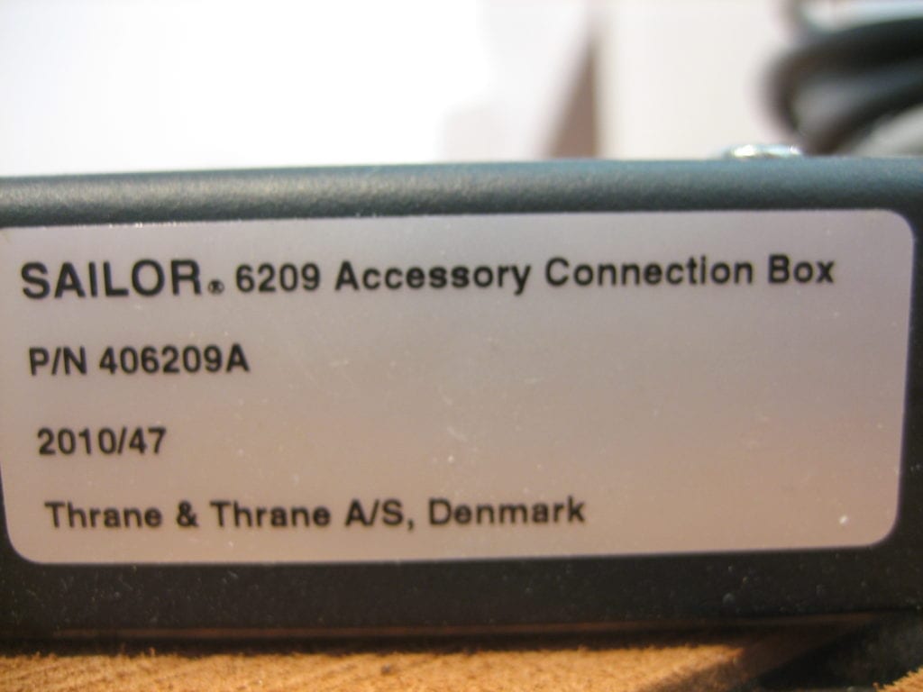 Sailor Thrane Inmarsat 6120 mini-C SSA System - Inc 3027 6194 6209 ...
