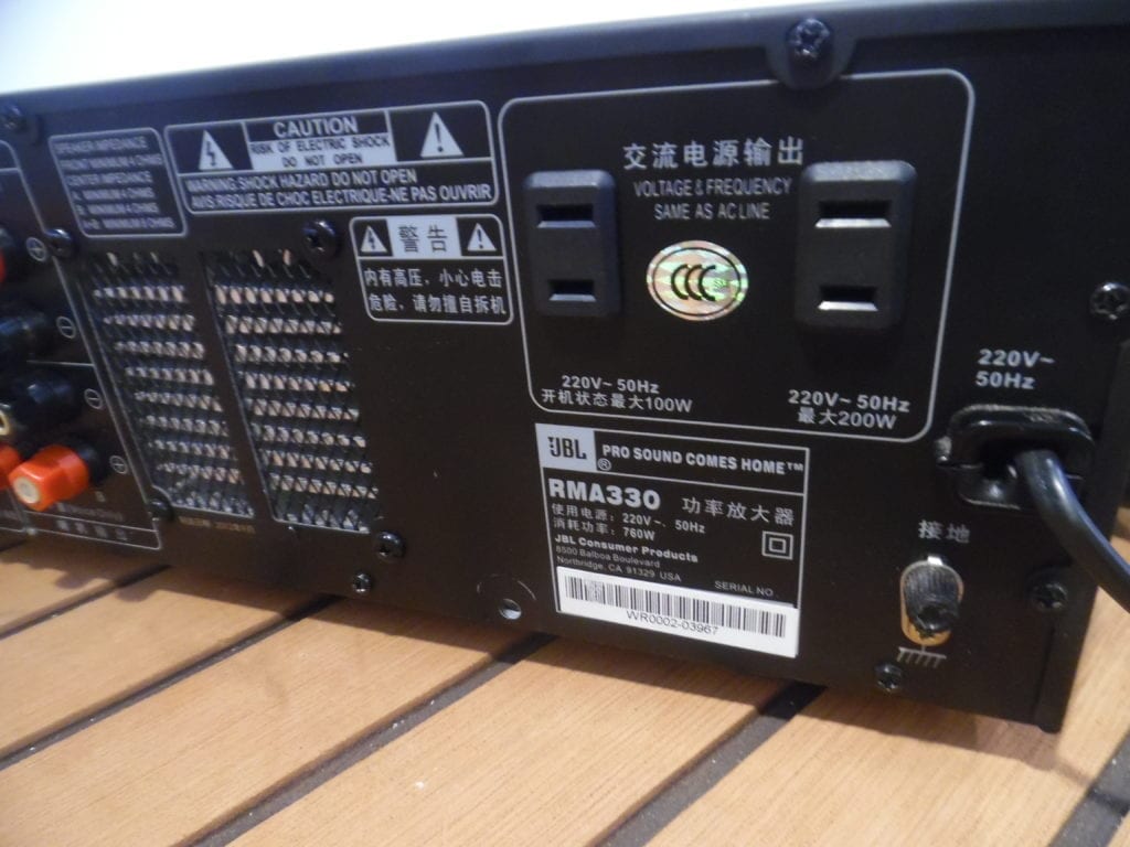 JBL RMA330 Digital Echo Karaoke Stereo Mic Microphone Amplifier - 220V ...