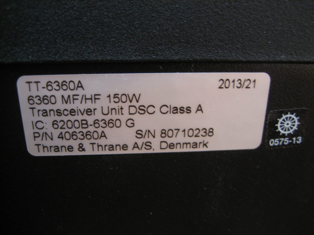 SAILOR 6300 MF/HF 150w Class A DSC GMDSS Transceiver w/ Tuner, Handset ...