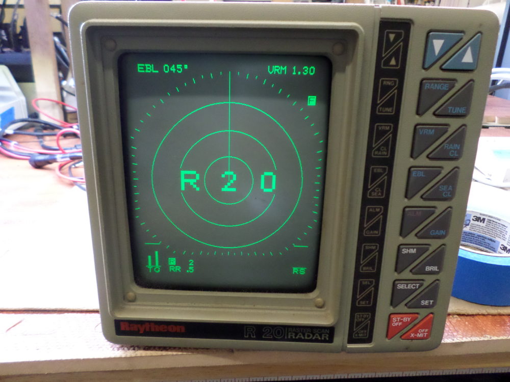Raytheon R20 Raster Scan CRT DISPLAY ONLY - M888341 - Bench Tested ...