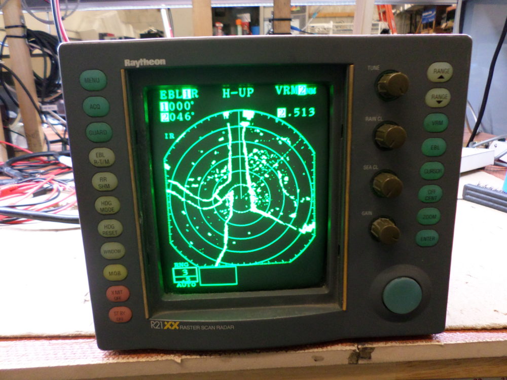 Raytheon R21xx Raster Scan CRT DISPLAY ONLY - M92540 - f/ M92503 Radar ...
