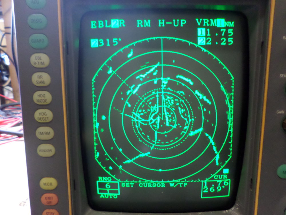 Raytheon R41xx Raster Scan CRT DISPLAY ONLY - M92548 - f/ M92542 Radar ...