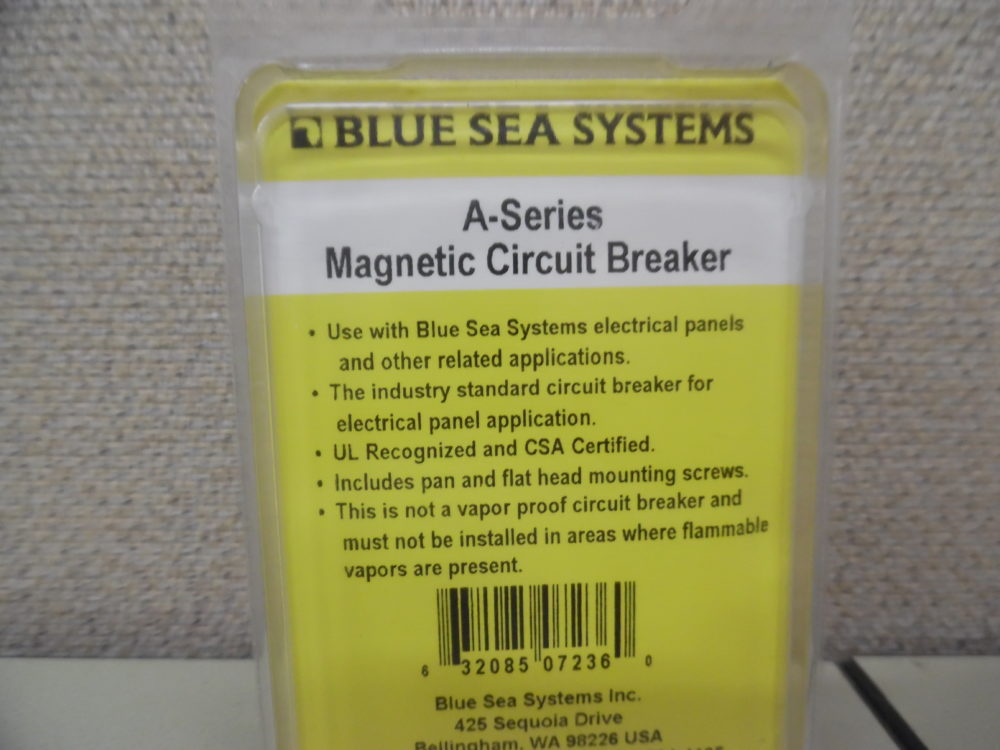 Blue Sea 7236 Toggle MARINE Circuit Breaker Double Pole 20A - Max ...