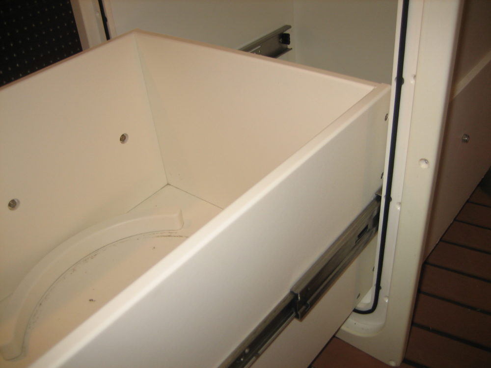 Marine Starboard Custom 5 Gallon Bucket Slide-Out Drawer Hatch for Boat ...