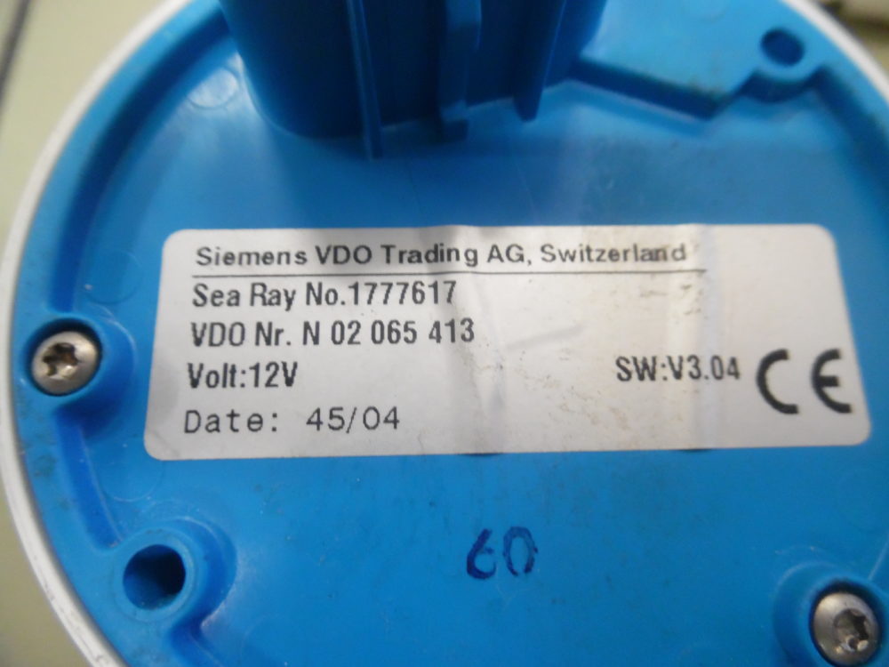 Mercury Sea Ray 1777617 Vdo Smartcraft 7000 Rpm Marine Tachometer Gauge ...