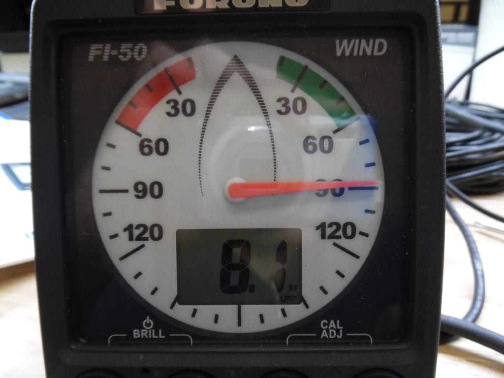 Furuno FI-501 Wind Angle Display & Fi-5001 Wind Transducer - Stand ...