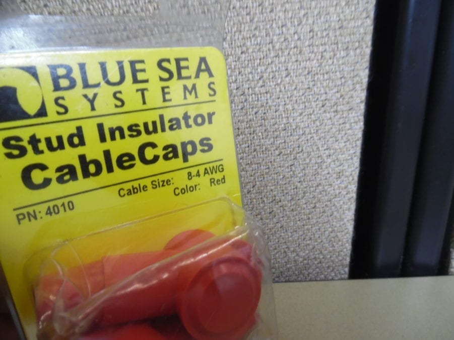 Blue Sea Systems 4010 Stud Insulator High Amp 4-Pack Cable Caps 8-4 AWG ...