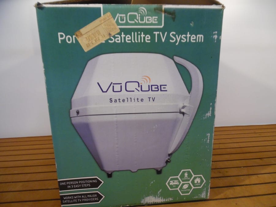 VuQube VQ1000 PORTABLE SATELLITE TV SYSTEM w/ 50' COAX CABLE VQV10P - Max Marine Electronics