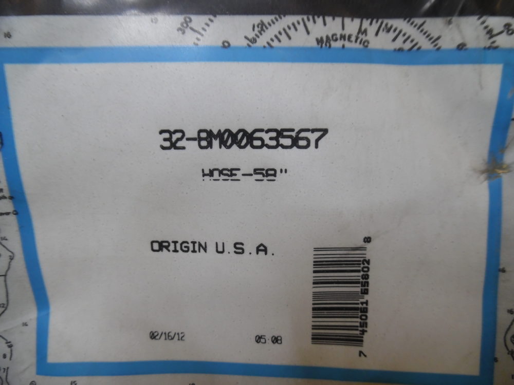 OEM Mercury MERCRUISER Quicksilver 32-8M0063567 58" Hose - Max Marine ...