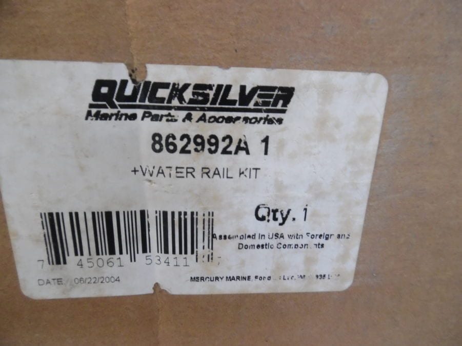 OEM Quicksilver Mercruiser Mercury 862992A 1 Water Rail kit - Max ...