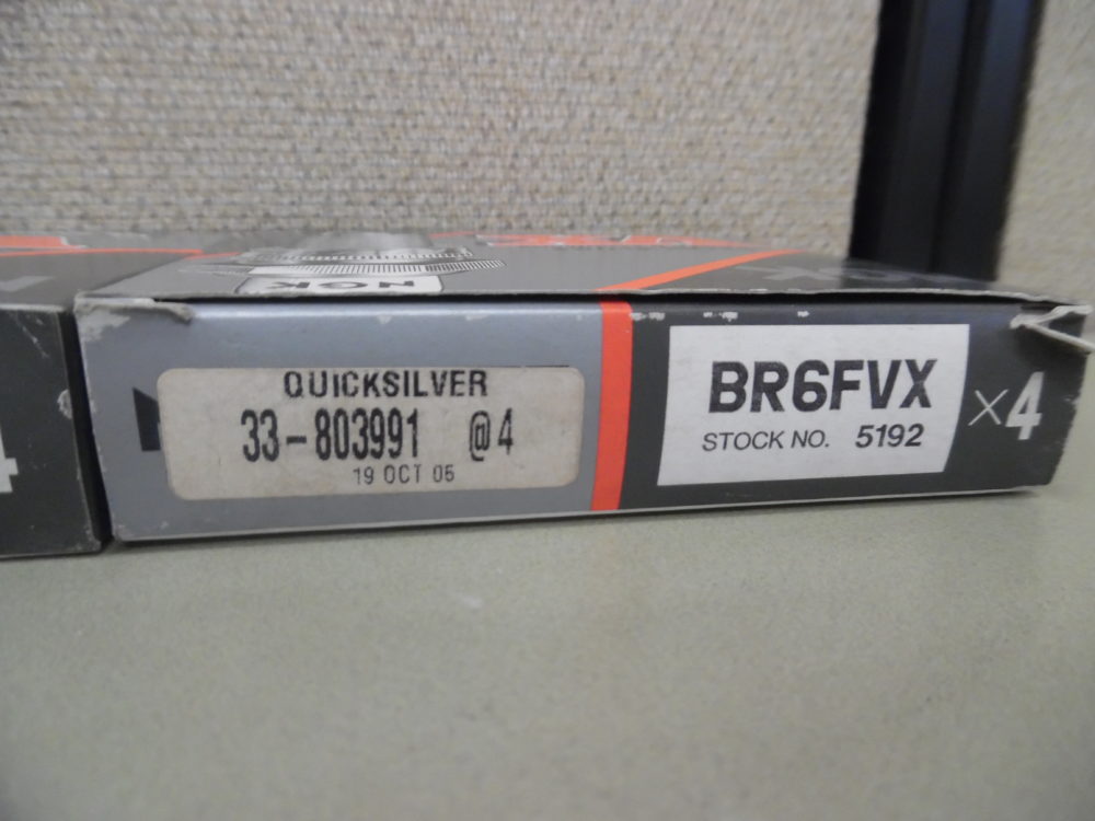 NGK BR6FVX SPARK PLUG Quicksilver Mercruiser 33-803991 8-pack - Max ...