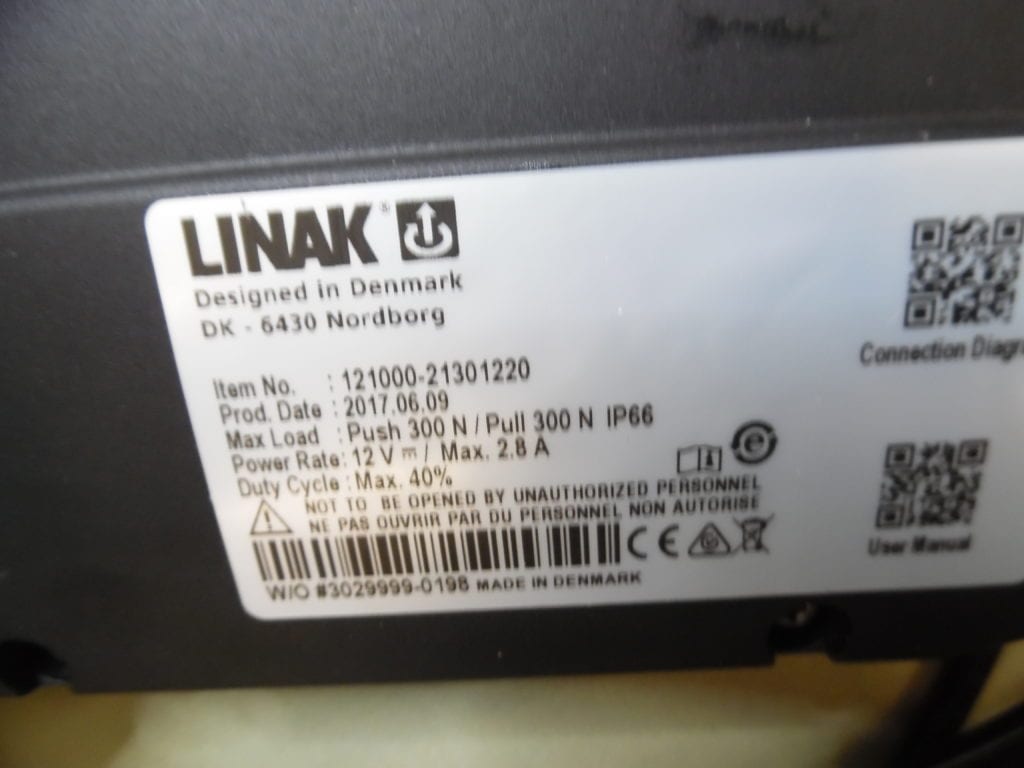 LINAK 121000-21301220 Lift Actuator 12V DC - Max Marine Electronics