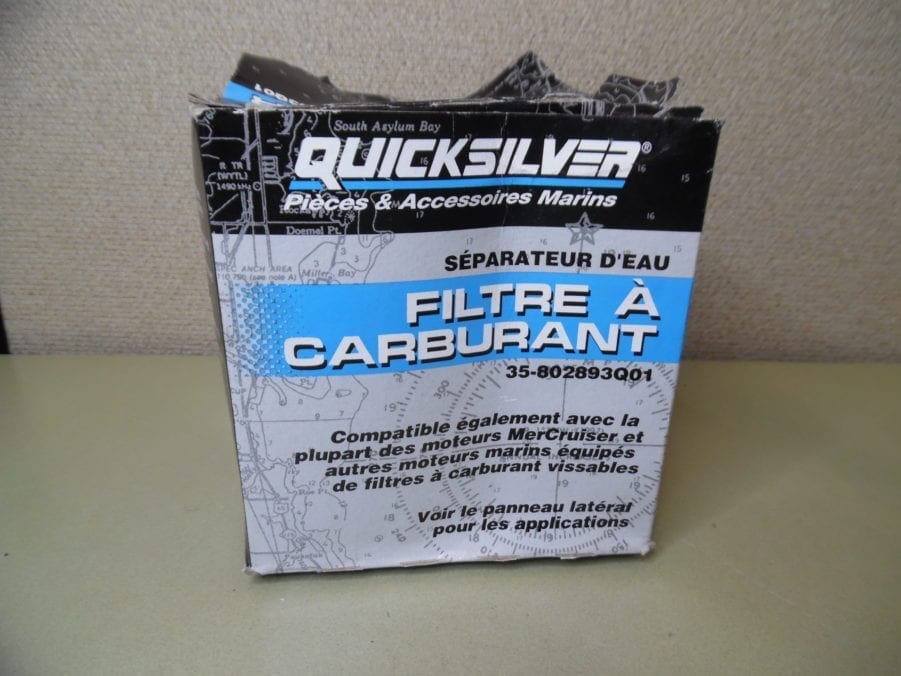 OEM Quicksilver Mercury 35-802893Q01 Fuel Water Separating Filter - Max ...