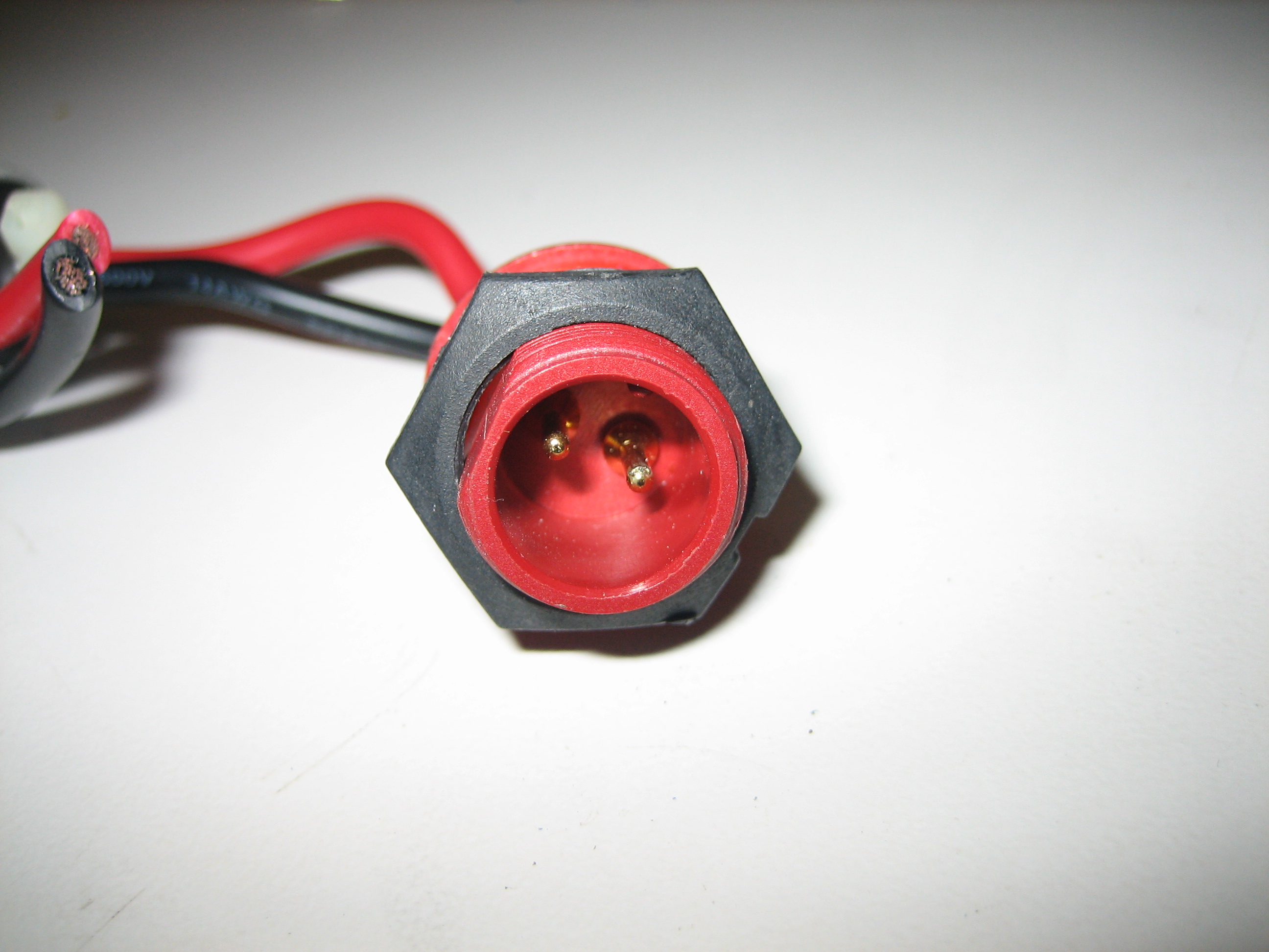 Garmin Replacement Power Connector w/Wire Red & Threaded Connector ...