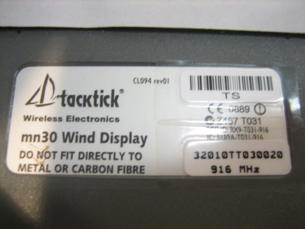 Tacktick Raymarine MM30 MicroNet Display - New Old Stock Out of Box ...