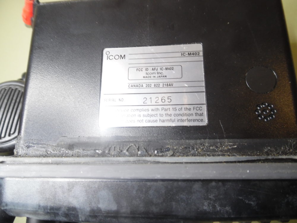 Icom IC-M402 Marine VHF Radio Transceiver w/ Microphone - FULLY TESTED ...