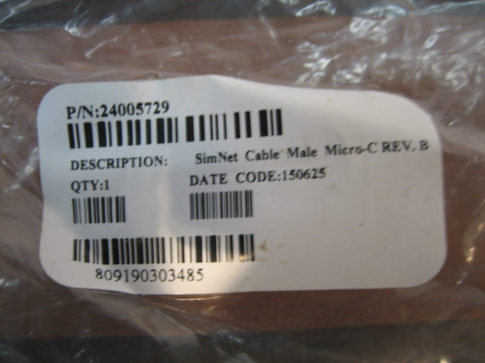 Simrad 24006199 - NEW - SimNet to Micro-C NMEA 2000 Male Adapter Cable ...