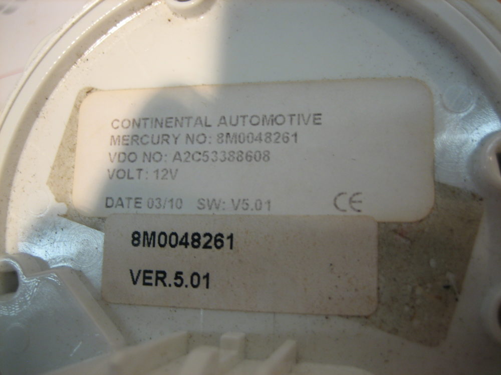 Mercury VDO SmartCraft MercMonitor Gauge - 8M0048261 v5.01 - Max Marine ...