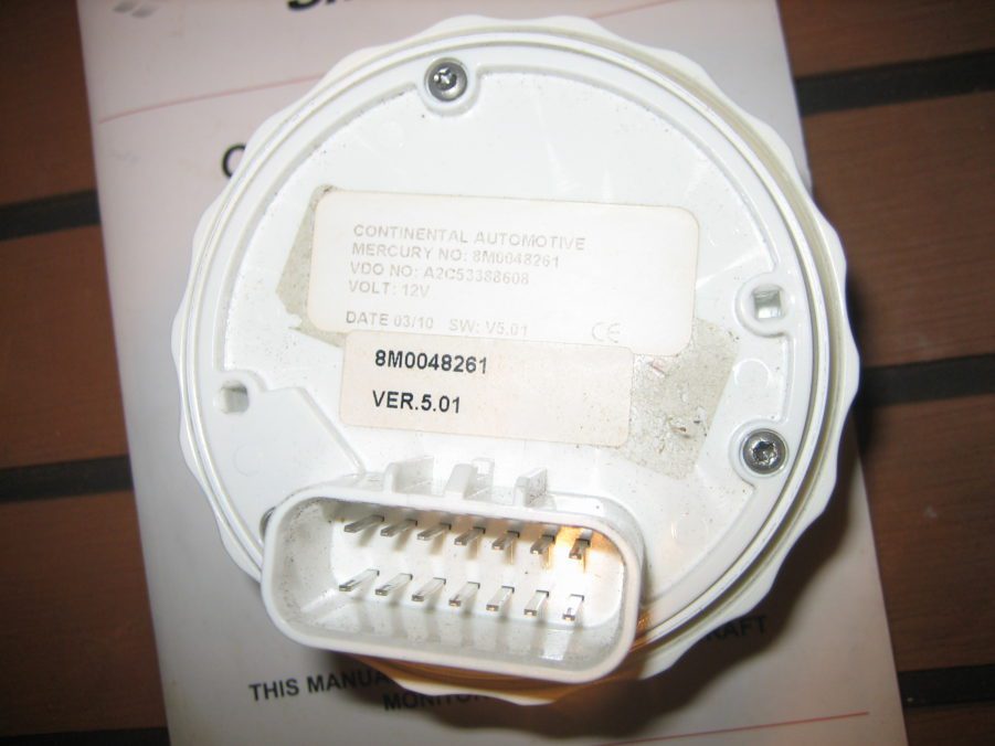 Mercury VDO SmartCraft MercMonitor Gauge - 8M0048261 v5.01 - Max Marine ...