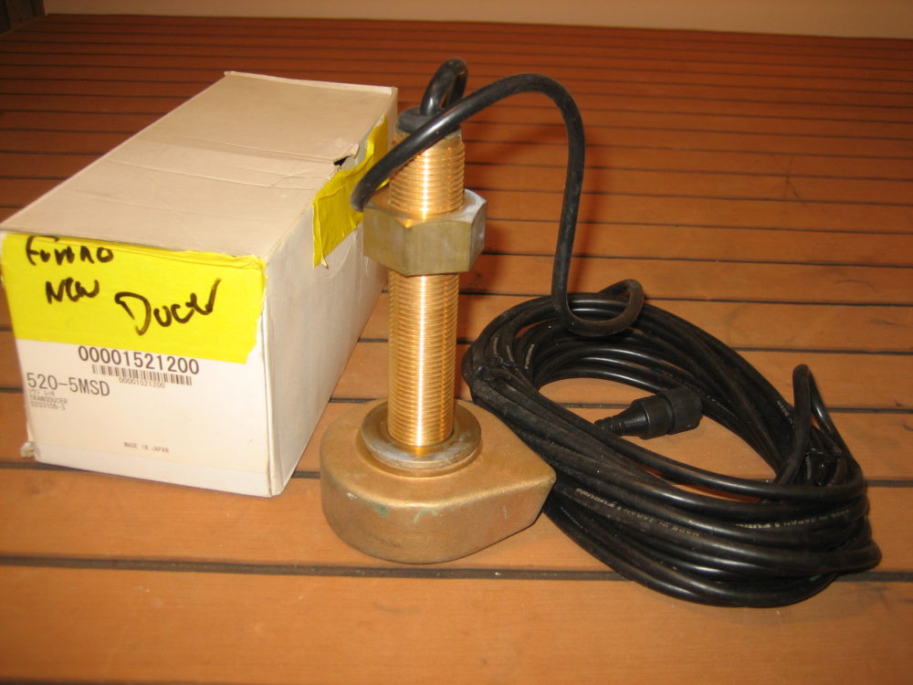 NEW OLD STOCK Furuno 520-5MSD Bronze Thru-Hull 50/200 Khz Transducer w/ 10 pin - Max Marine ...