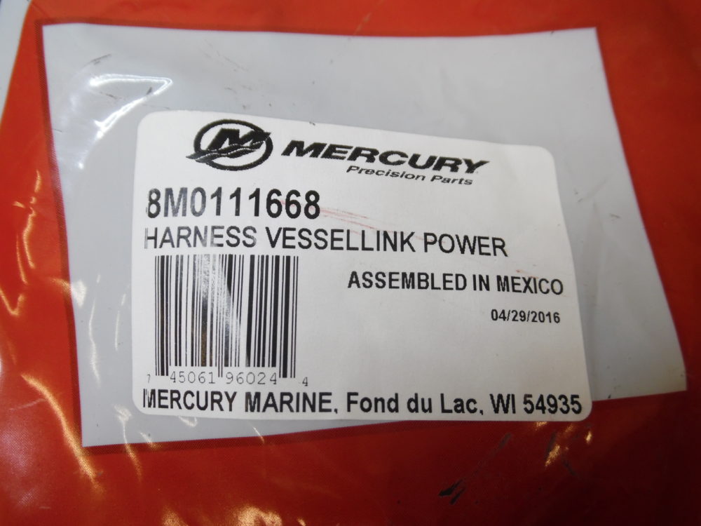 OEM Mercury Mercruiser 8M0111668 Marine Harness Vessellink Power - Max ...