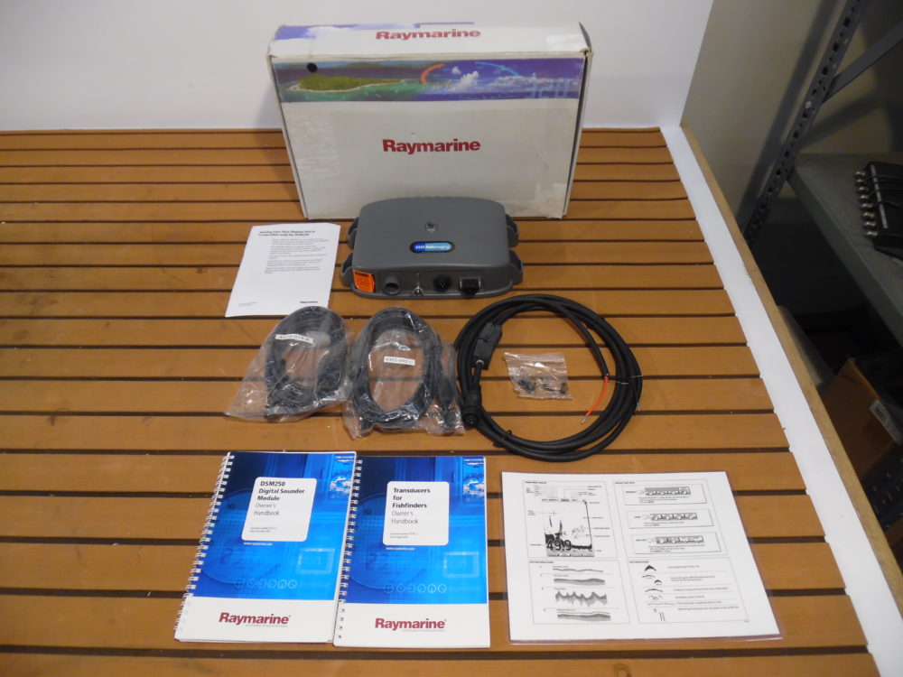 Raymarine DSM250 Sounder Module w/ Cables&Manuals - E62007 Tested 90 ...