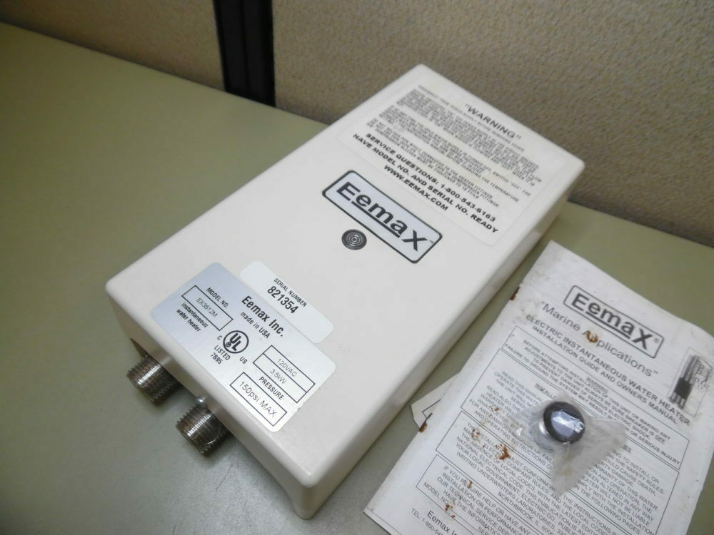 Eemax EX3512M Marine Instantaneous Water Heater 120VAC, 150 PSI - Max ...