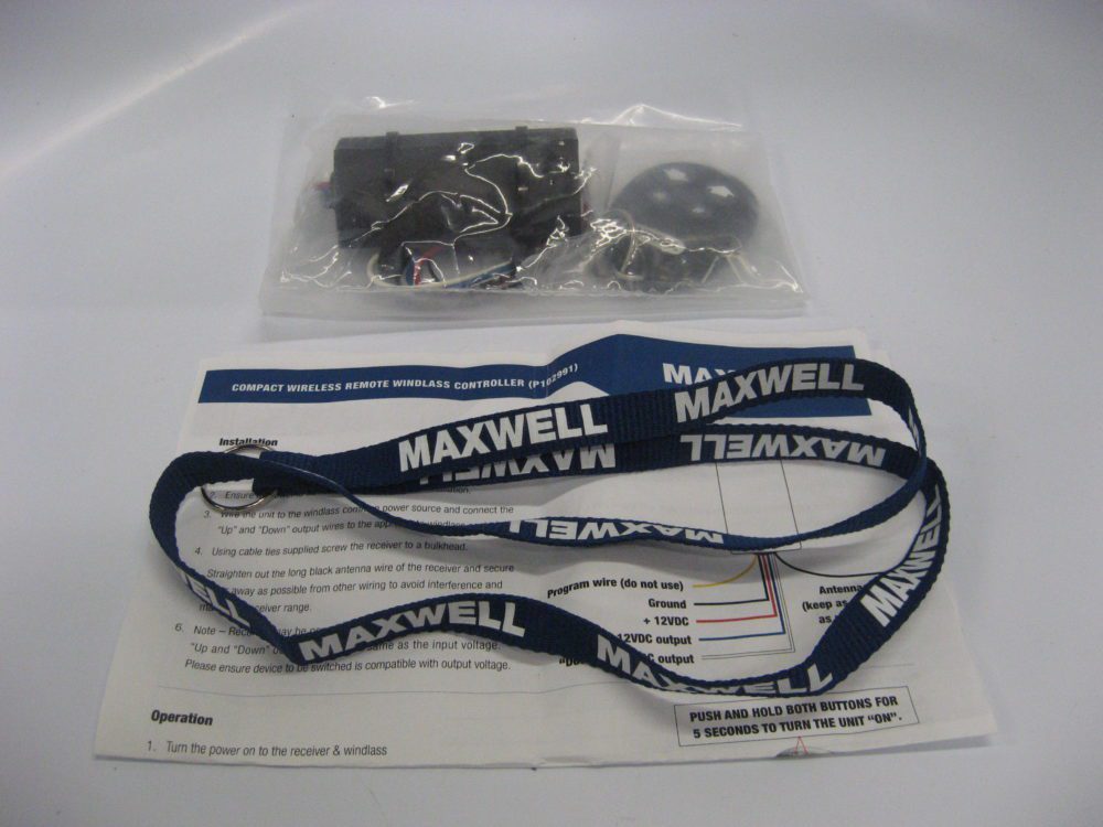 Maxwell P102991 Compact Wireless Remote Windlass Controller - Free ...