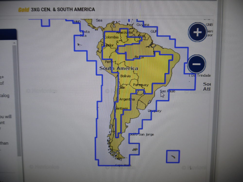 Navionics Gold MSD Chart Card Central & South America MSD/3XG Tested ...