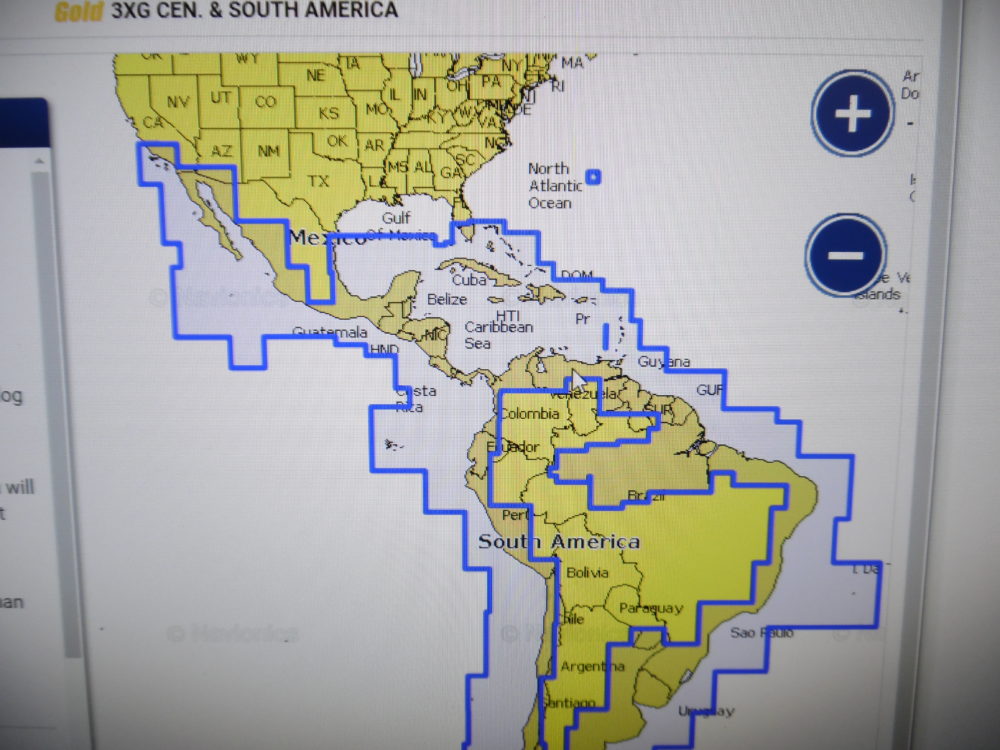 Navionics Gold MSD Chart Card Central & South America MSD/3XG Tested ...