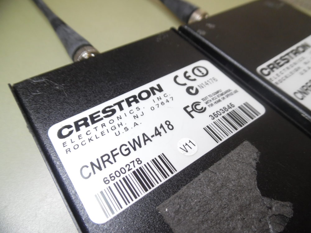 (2) Crestron CNRFGWA-418 Wireless 418Mhz RF Gateway Antenna - Max ...