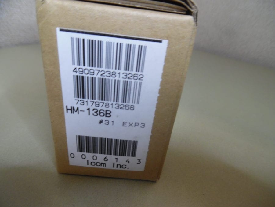 Icom HM-136B Black Microphone Mic for IC-M601 IC-M602 - Max Marine ...