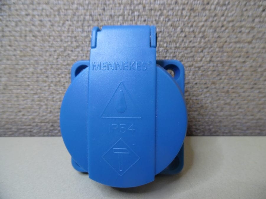 Mennekes IP54 16A 250V 2-Pin Electrical Connector Socket Plug w/ cover ...