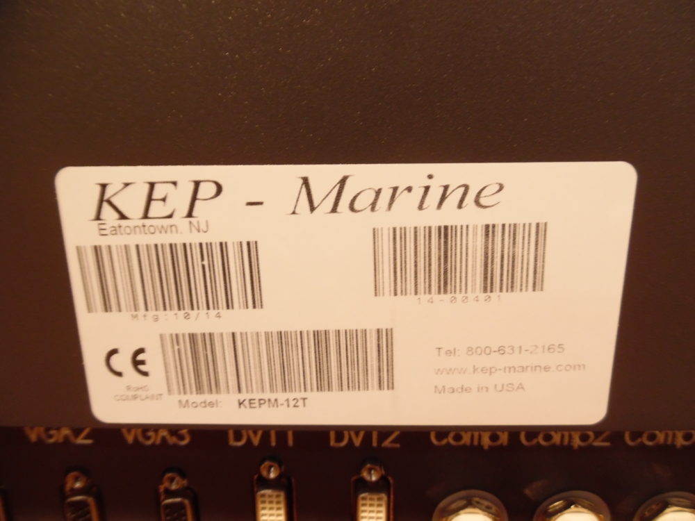 KEP MARINE KEPM-12T 12" Touch Screen Monitor NEW OLD STOCK W/ Install ...