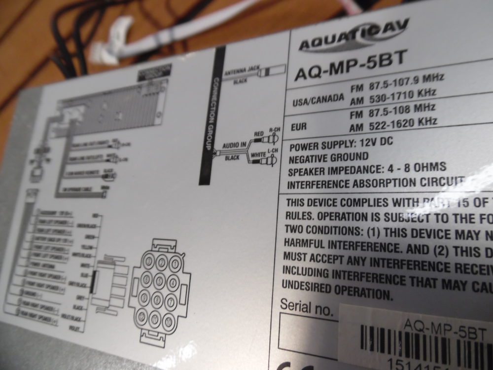 AQUATIC AV AQ-MP-5BT MARINE DIGITAL MEDIA STEREO RECEIVER FM/AUX/USB/BLUETOOTH - Max Marine ...