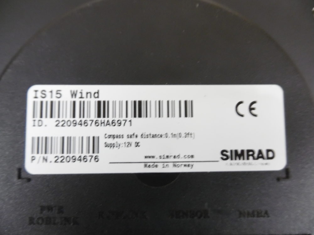 Simrad IS15 Rudder & Wind DIsplay - AS IS NON FUNCTIONAL NO RETURNS ...