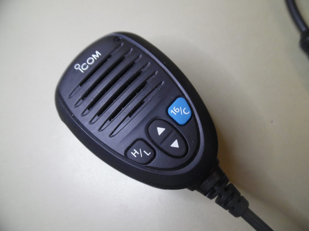 ICOM HM-205RB Microphone Mic for IC-M506 Rear Connector - Fully Tested ...