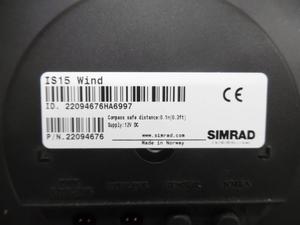 Simrad IS15 Wind Instrument + Suncover ~ Tested 90 Day Warranty. - Max ...