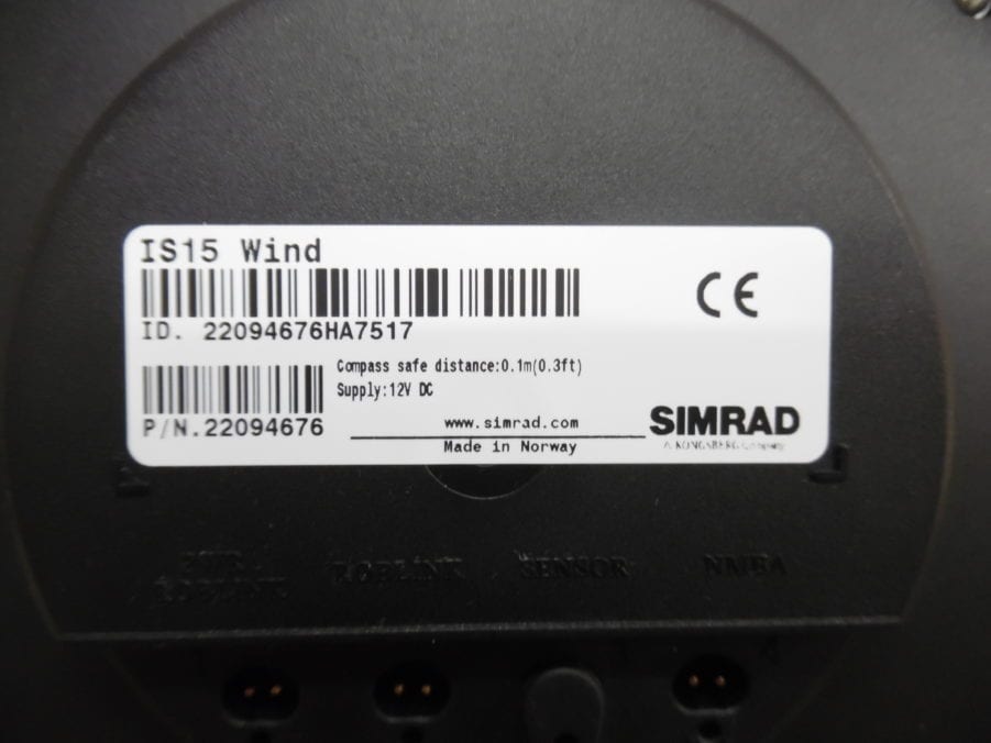 Simrad IS15 Wind Instrument & Suncover - Tested 90 Day Warranty - Max ...