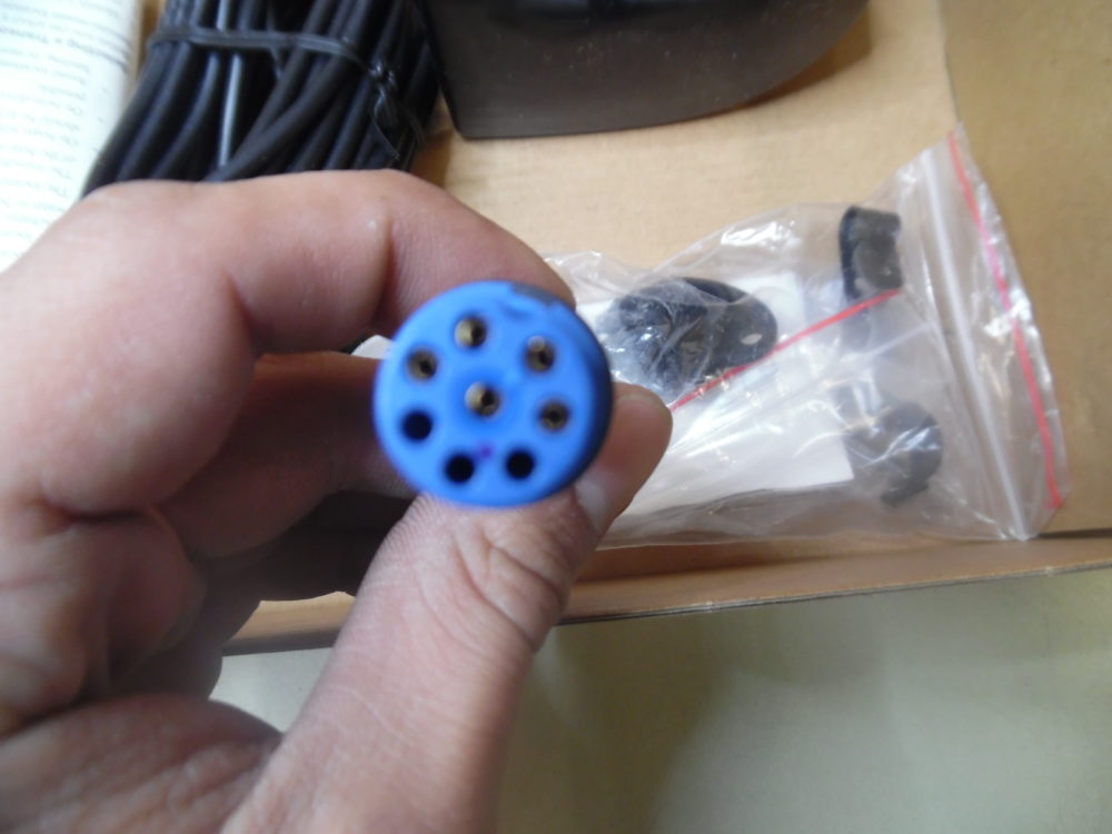 Garmin 010-10272-01 Transom Mount Depth / Temp TRANSDUCER 50/200kHz 8 ...