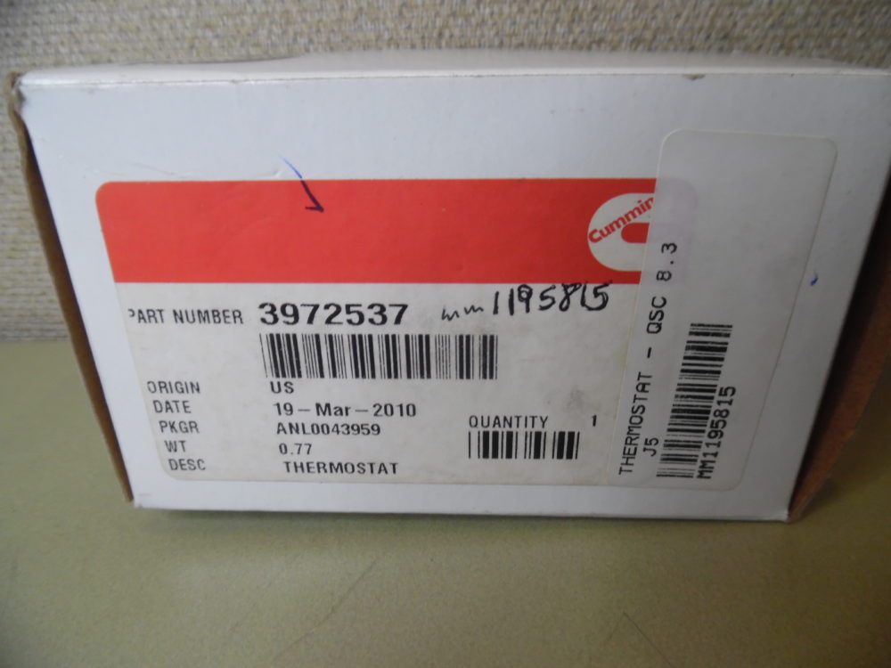 OEM Genuine **NEW** for QSC 8.3 Cummins 3972537 - **Thermostat** - Max ...