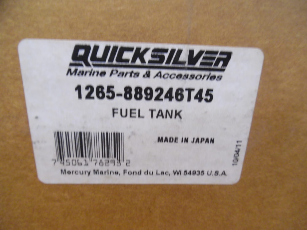 OEM Mercury Mercruiser 1265-889246T45 Genuine Fuel Tank - Max Marine ...