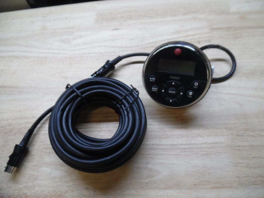 Clarion MW1 Marine Wired Remote Unit w/ Bracket and 25' Extension Cable ...
