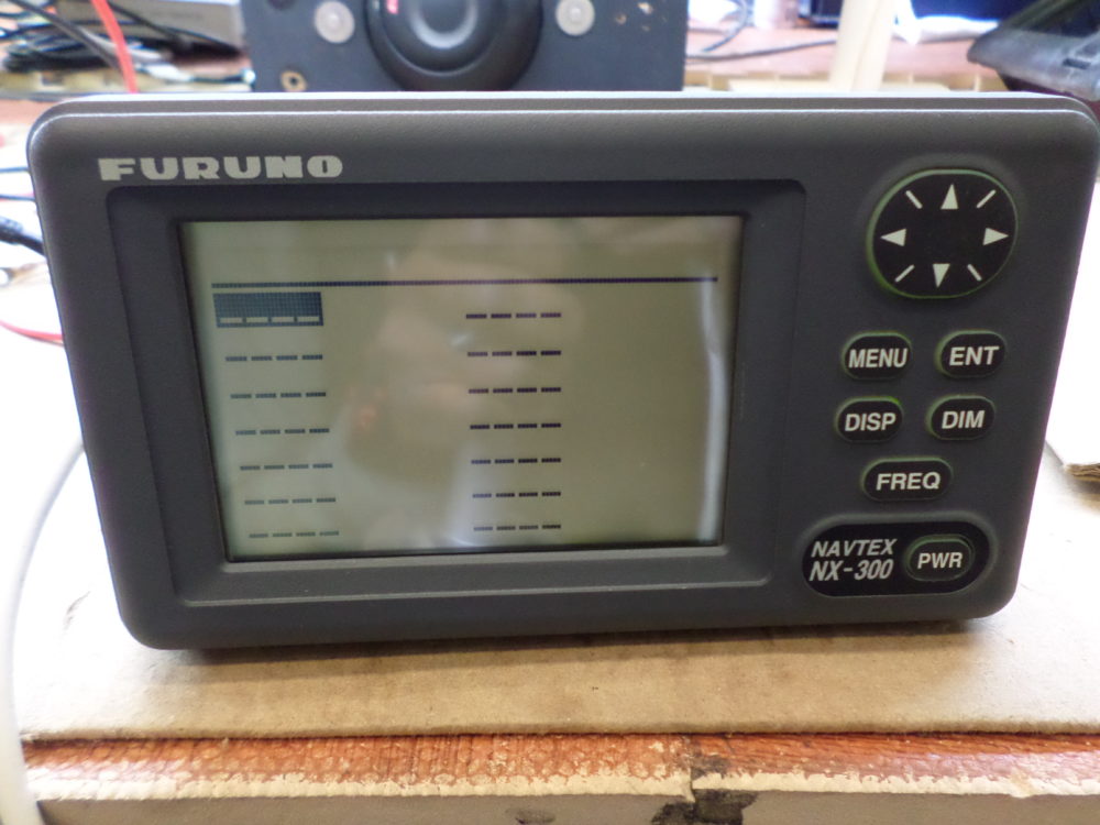 Furuno NX-300-D Navtex Display - Power On Test Only- w/GPS Antenna 10ft ...