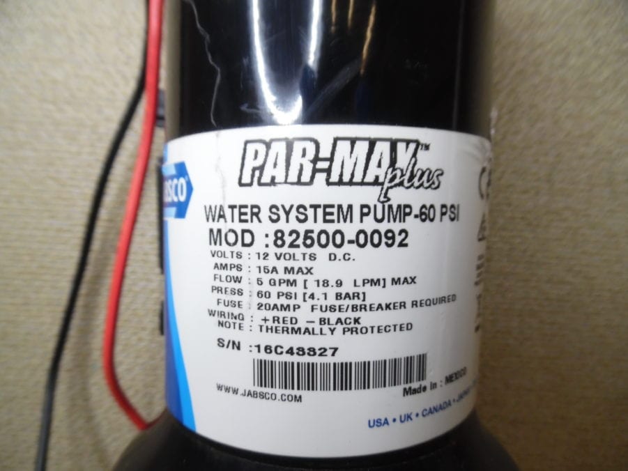 JABSCO 82500-0092 WATER SYSTEM 12V PUMP 5GPM - Max Marine Electronics