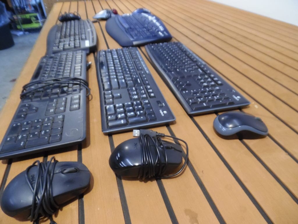 Logitech Dell Microsoft HP Keyboard and Mouse - LOT OF 11 - Max Marine ...