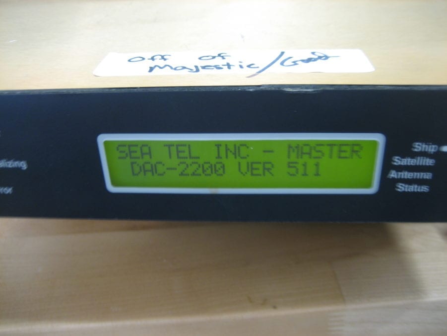 SeaTel/Cobham DAC 2200 SW v. 511 5.11 Antenna Control Unit ACU VSAT TV ...
