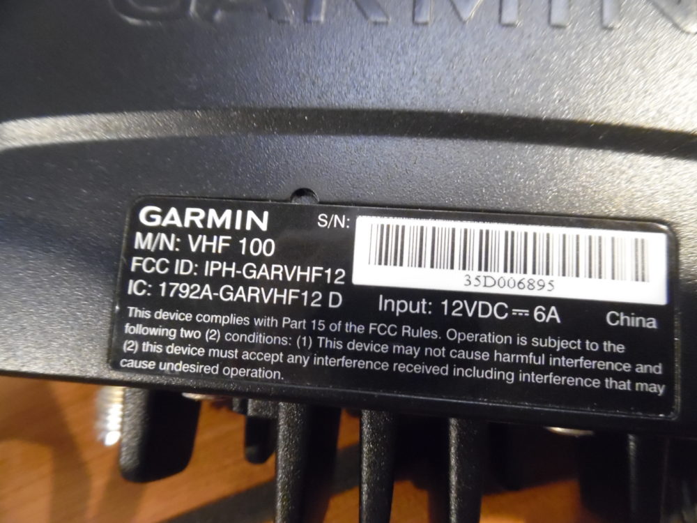 Garmin VHF 100 Marine Radio Transceiver w/ Microphone - TESTED - Max ...